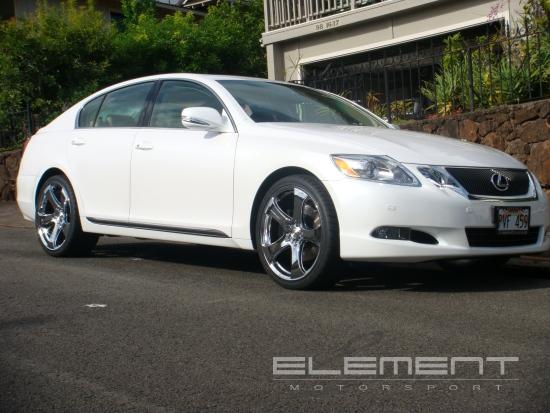 MRR HR2 Chrome Wheels on 08 Lexus GS350 w/ Specs | Element Wheels